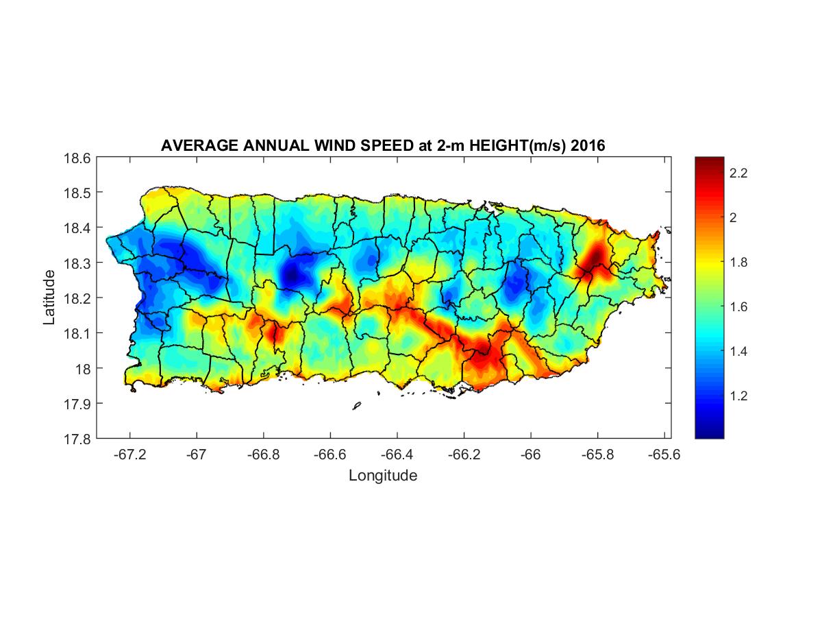 2016 Annual averages/totals for various hydroclimate variables for ...